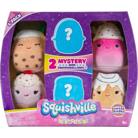 Mirax Hobbies IMEX SQM0216 SQUISHMALLOWS SET 6 PELUCHES 5 CM