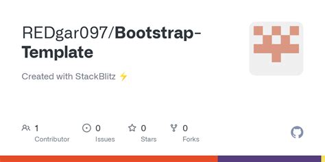 Github Redgar097bootstrap Template Created With Stackblitz ⚡️