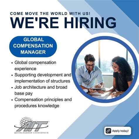 Heather Pohlman On Linkedin Were Adding A Global Compensation Manager To Our Team Join Ait