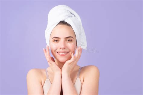 Beautiful Woman With Clean Fresh Skin Girl Beauty Facial Treatment