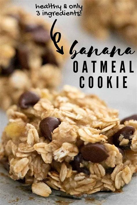 3 Ingredient Banana Oatmeal Cookies Artofit