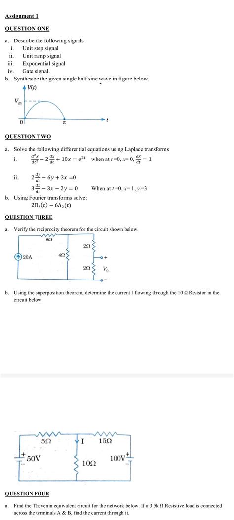 solved assignment 1 question one a describe the following