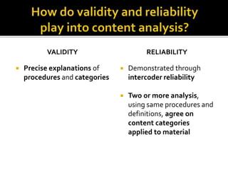 Content Analysis Ppt