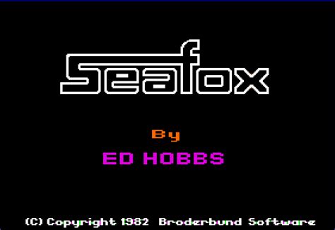 Screenshot Of Seafox Apple II 1982 MobyGames