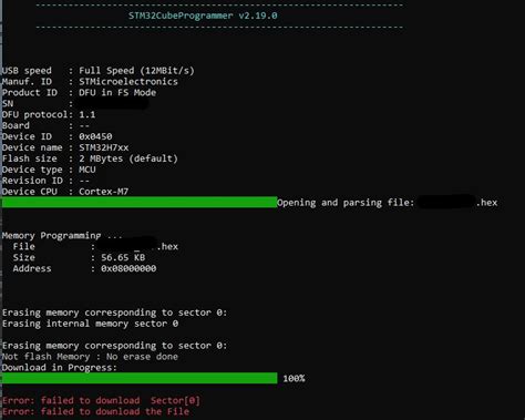 Solved Clt Works With Stlink Fails With Usb Dfu Stmicroelectronics Community