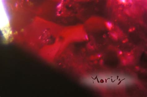 Moris Ruby Crystal Inclusion Ruby Crystal Burmese Ruby Ruby