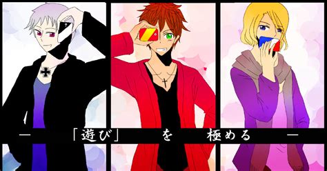 ヘタリア スマホが ササキのマンガ 悪友トリオ はぐれ組 本田菊 Pixiv
