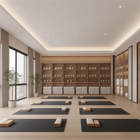 Harmony Haven Zen Ve Yoga Studio In 2024 Yoga Studio Class Design