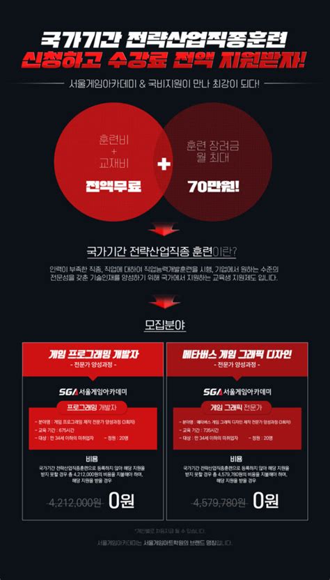 국비학원 Sga서울게임아카데미
