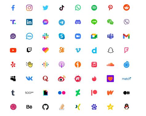 Free 64 Colored Social Icons Figma Titanui