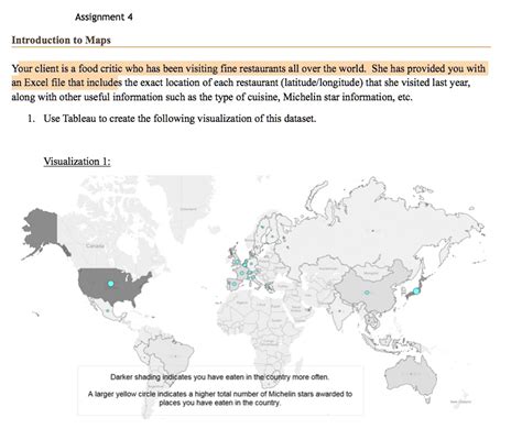Assignment 4 Introduction To Maps Your Client Is A Food