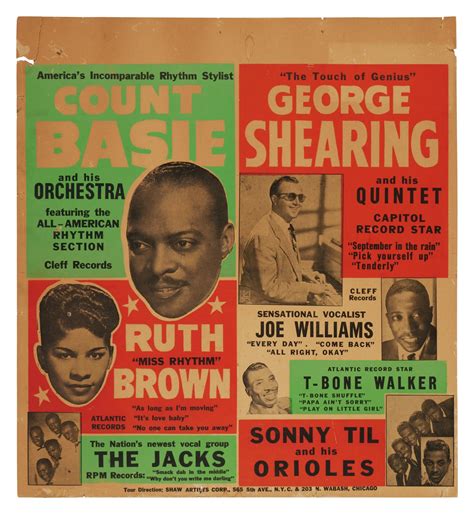 Count Basie Et Al A Promotional Poster For Some Of The Greats Of