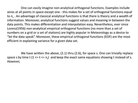 Ppt Chapter 2 Background On Orthogonal Functions And Covariance Powerpoint Presentation Id