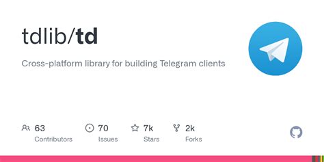 Github Tdlibtd Cross Platform Library For Building Telegram Clients