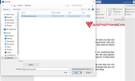 Bật Mí Cho Bạn Mẹo Ghép Nhiều File Word Thành 1 Cực đơn Giản