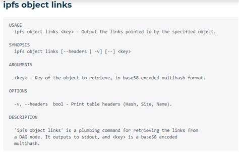 How To Distinguish Ipfs Object Links Ipfs Object Stat I Mean The