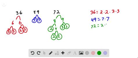 Solvedfind The Lcm Using Prime Factorization 3649 And 72
