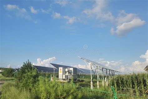 Photovoltaic Field Shanxi China Stock Image Image Of Green