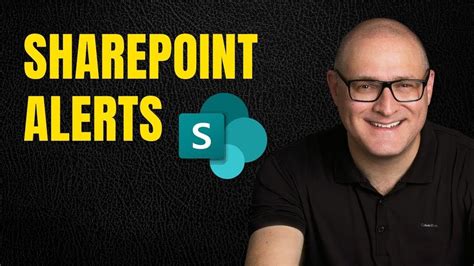 How To Create Alerts In Sharepoint Youtube