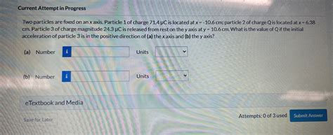 solved two particles are fixed on an x axis particle 1 of