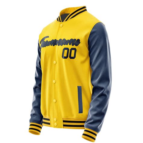 Custom Gold Sky Blue Jacket Customyouridea