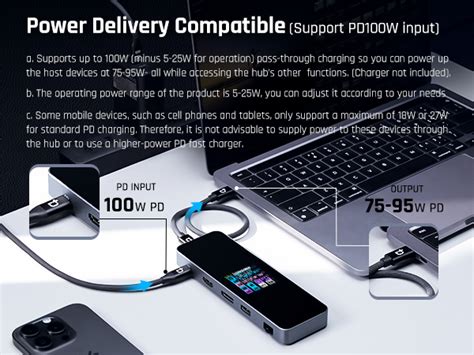 Dockcase Visual Smart In Usb C Hub Grey