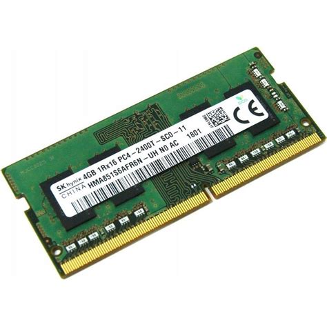 Sk Hynix 4 Gb So Dimm Ddr4 2400 Mhz Hma851s6afr6n Uh купити в інтернет магазині ціни на пам