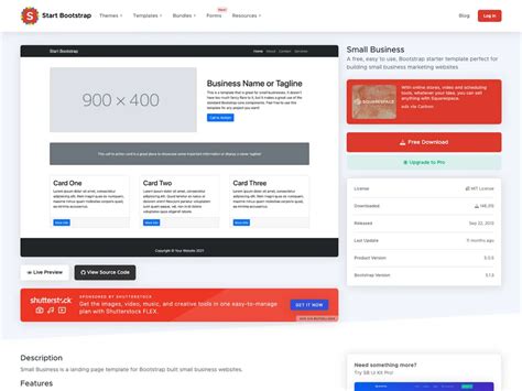 Startbootstrap Small Business Bootstrap Templates And Themes