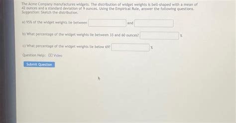 Solved The Graph Illustrates A Normal Distribution For The Chegg