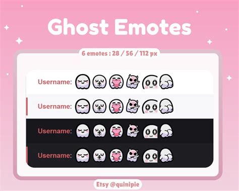 Cute Ghost Emotes Ghost Emotes For Halloween Ghost Emotes Adorbale