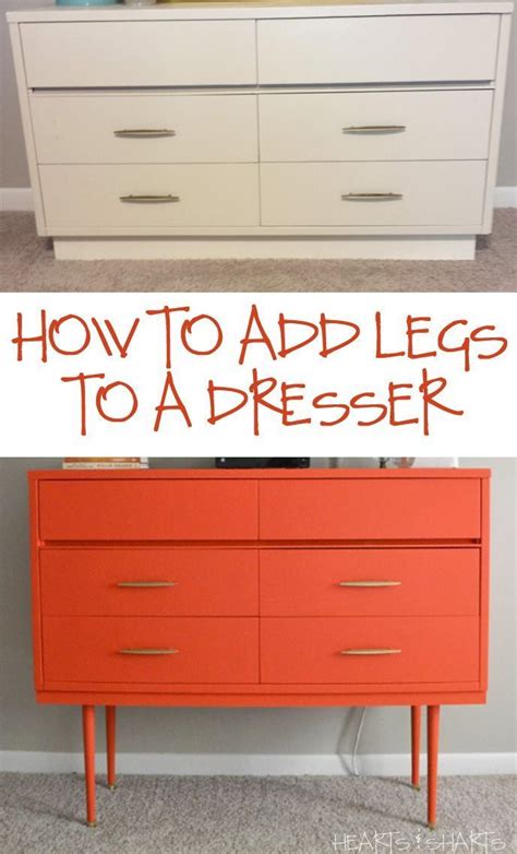 Furniture Refurb Adding Legs To A Vintage Dresser Hearts Sharts