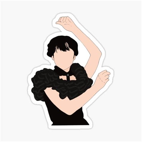 Wednesday Addams Dance Sticker For Sale By Vidhivora Redbubble
