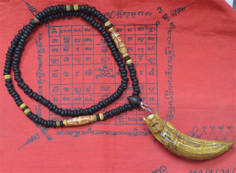 Tiger Amulets Holy Script Yahn Sex Enhance Buddha Amulet Trakut Pendants Amulets