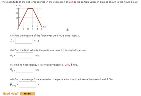 solved the magnitude of the net force exerted in the x