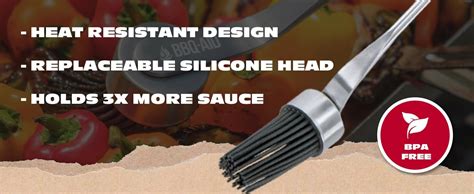 Bbq Aid Basting Brush For Marinating Glazing Seasoning