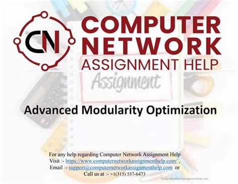 Advanced Modularity Optimization Assignment Help Ppt
