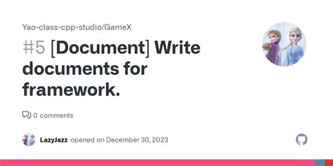 Document Write Documents For Framework Issue 5 Yao Class Cpp
