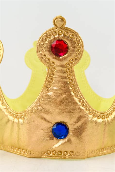 ที่คาดผม มงกุฏ Gold Royal King Plastic Crown Prince Costume Accessor