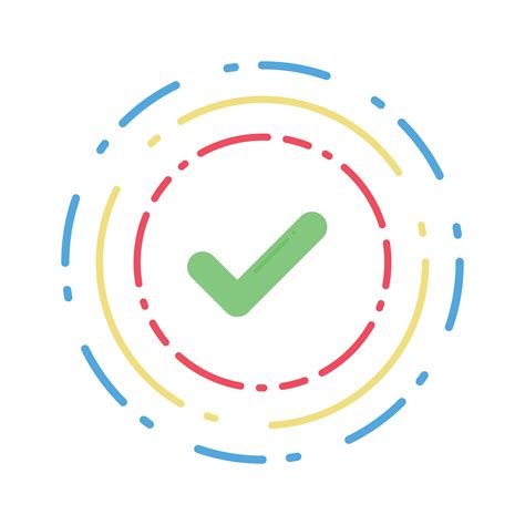 Check Mark Inside Circle Depicting Concept Flat Icon Of Verified 35832109 Vector Art At Vecteezy