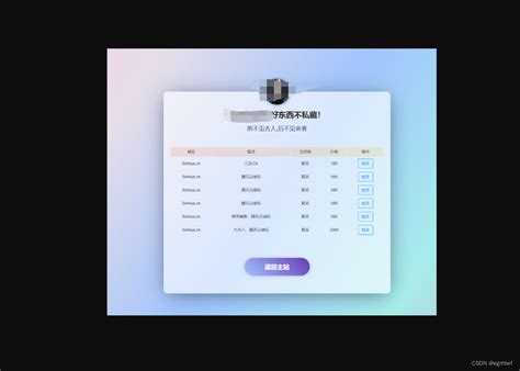 2024域名单页网站源码ui很精美可用于网址发布单页网站 2024 Csdn博客