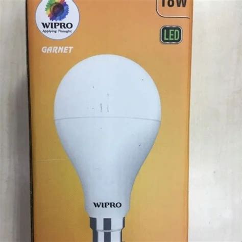 Cool Daylight Polycarbonate Wipro 18 W Granet LED Bulb Base Type B22