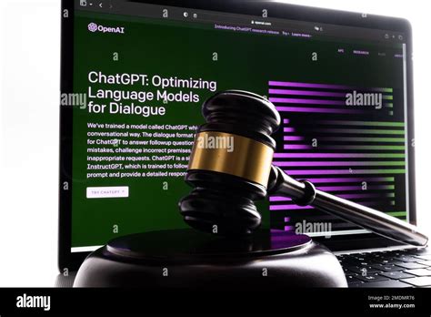 ChatGPT Front Page Seen On Laptop Artificial Intelligence AI Chatbot