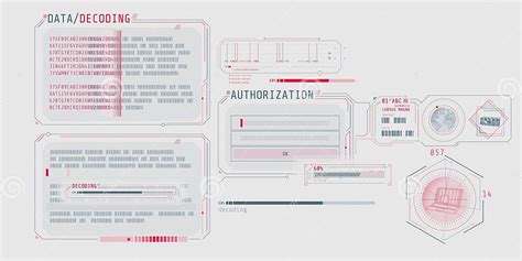 Data Decoding Program Screen With Authorization Window Stock Image Image Of Access