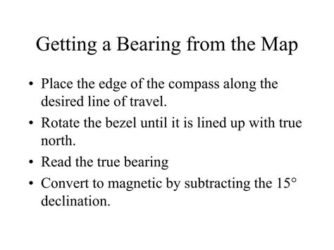 PPT Plotting A Bearing On Your Map PowerPoint Presentation Free Download ID 104688
