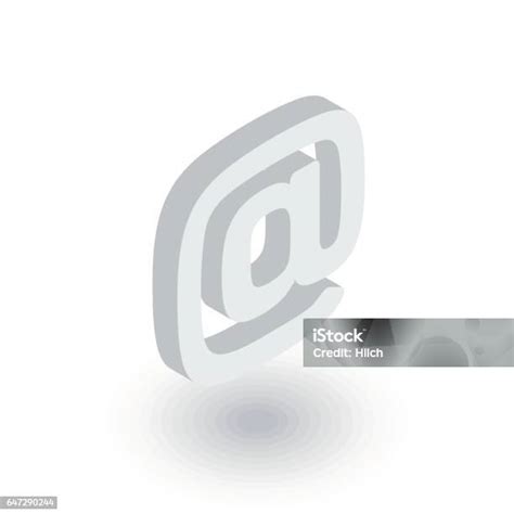 Icône Plate Isométrique De La Messagerie Symbole Vecteur 3d Vecteurs