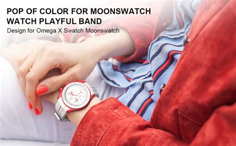 BONACE Strap For Omega X Swatch MoonSwatch Watch 20mm Soft Rubber Omega