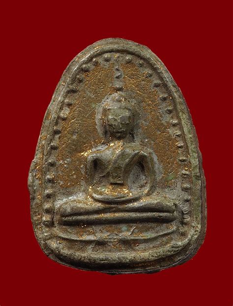 พระพุทธพิมพ์เล็บมือวัดหนองอีดุกมีจาร หลวงพ่อกวย ร้าน น้ำมนต์สิงห์บุรี