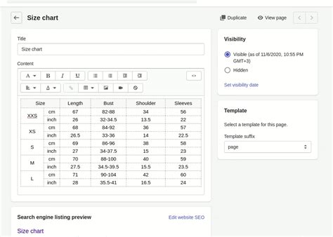 3 Ways Of How To Add Shopify Size Chart In 2025 Belvg Blog