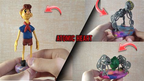ATOMIC HEART - Фигурки новых роботов и пионера из пластилина🤖. Лепим ...