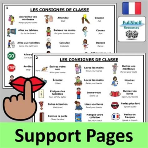 French Class Commands Instructions Orders Les Consignes De Classe Fun Games